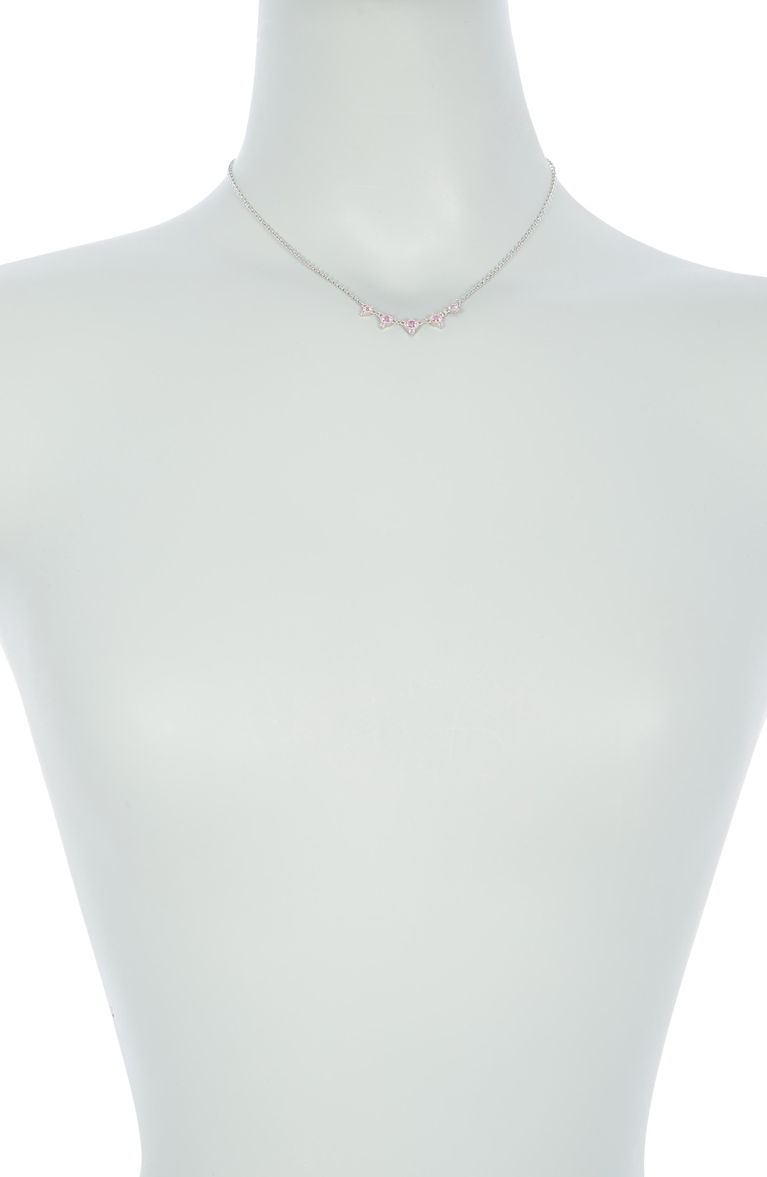 Judith Ripka Sterling Silver Blue Topaz Baby Dew Drop Necklace ...