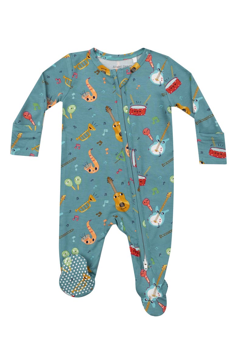 Angel Dear Making Music Zip Footie | Nordstromrack