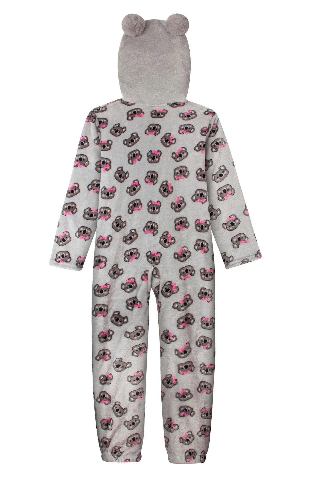MODERN KIDS Koala Hooded Faux Fur Lined Coverall | Nordstromrack