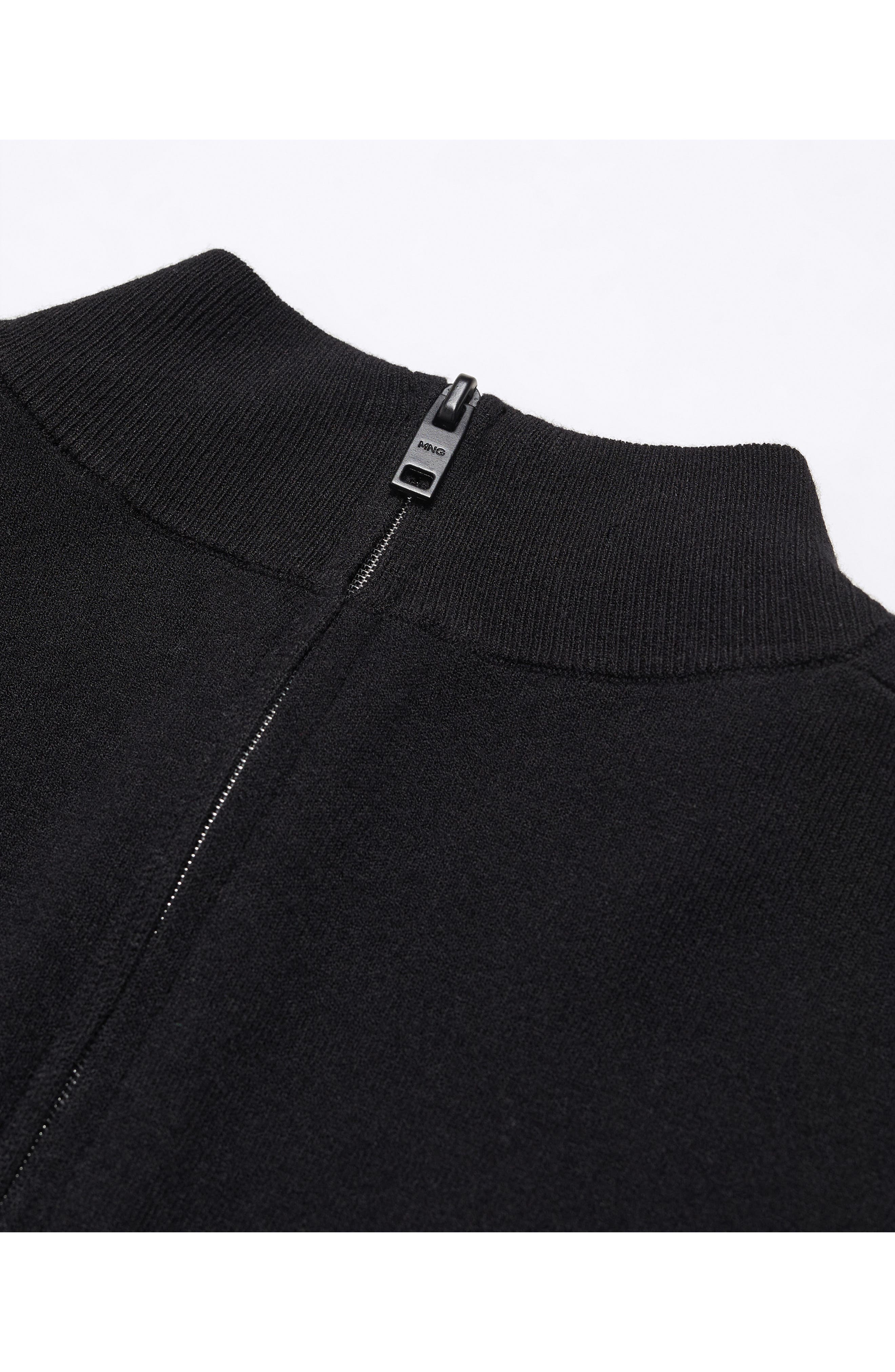 MANGO Back Zip Mock Neck Sweater | Nordstrom