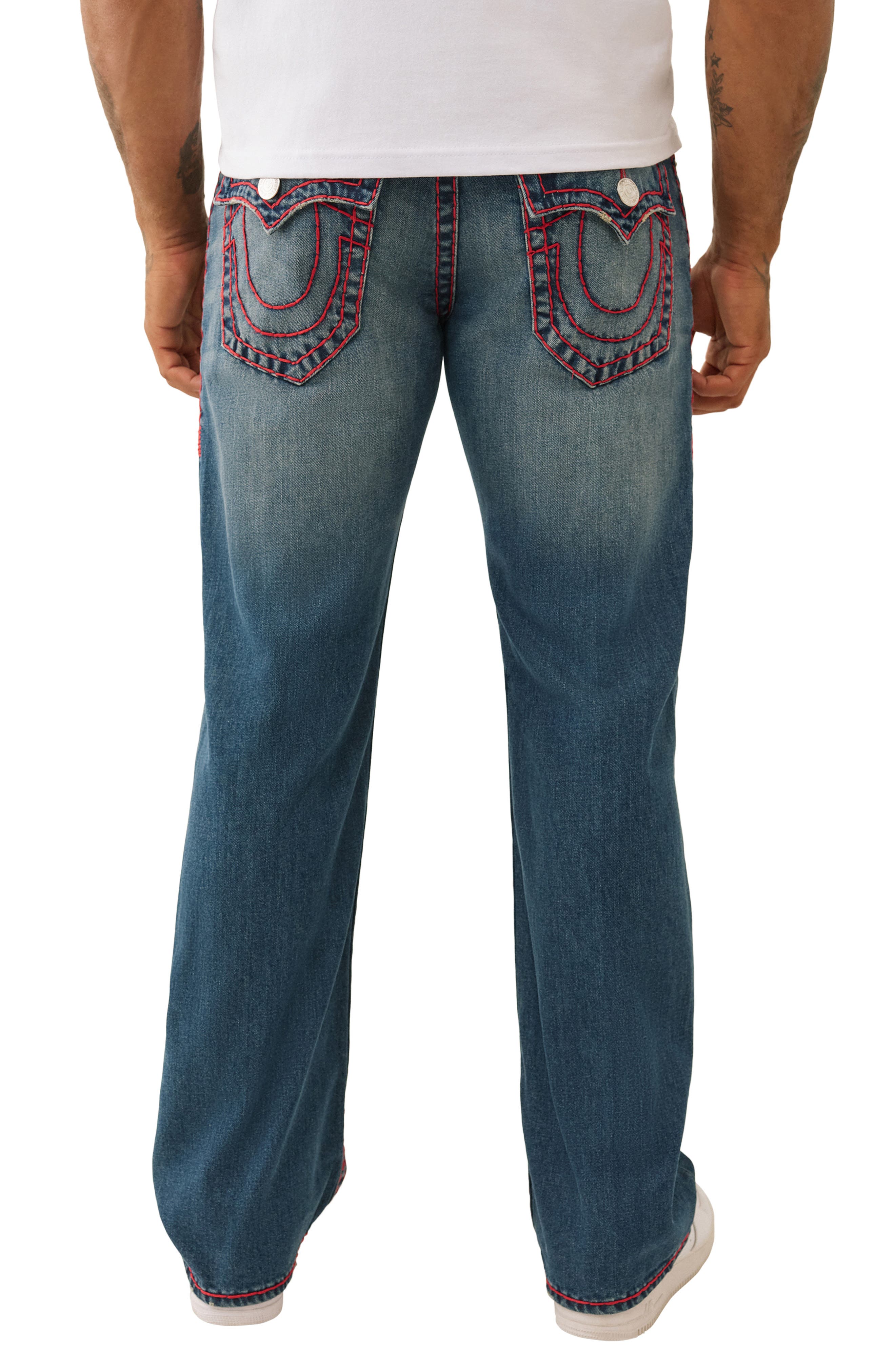 True Religion Billy Super T Flap Relaxed Bootcut Jeans | Nordstrom