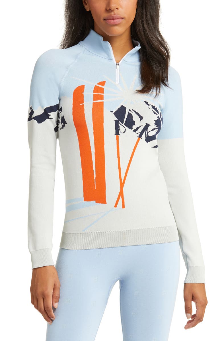 Sweaty Betty Ski Mock Neck Quarter Zip Pullover Sweater | Nordstromrack