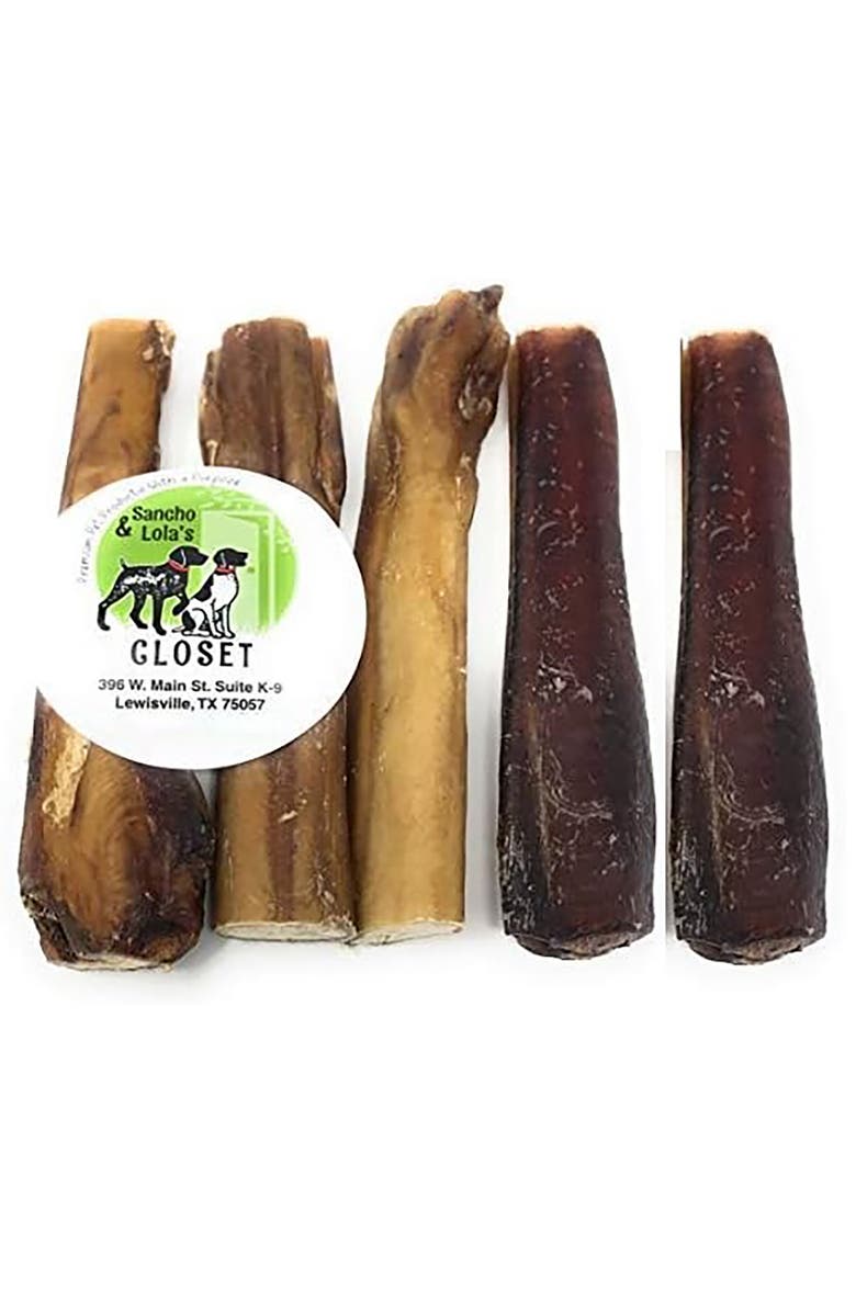 Sancho & Lola's Closet 6 Inch Jumbo Bully Sticks for Dogs, 5 Count ...