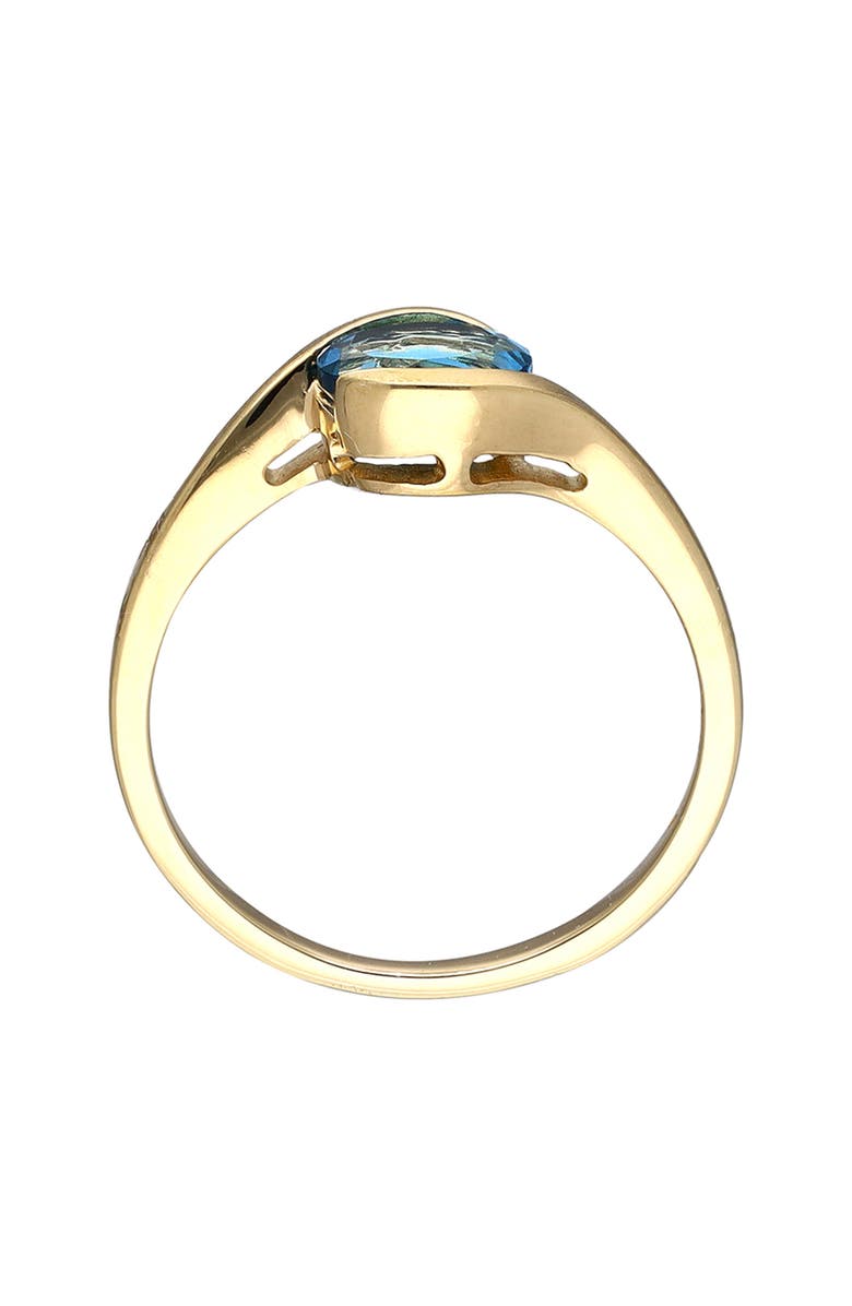 YS GEMS 18K Gold Plated Floating London Blue Topaz Ring | Nordstromrack