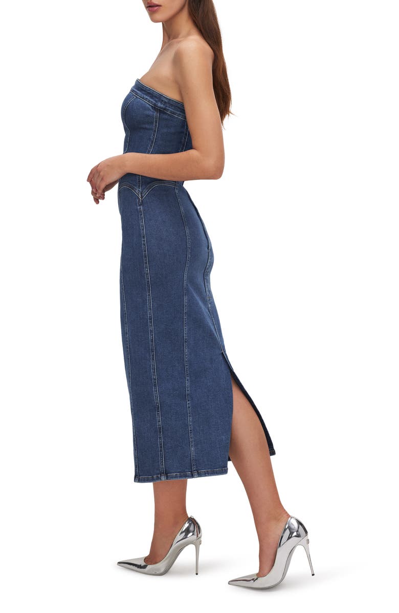 Good American Denim Tube Midi Dress | Nordstromrack