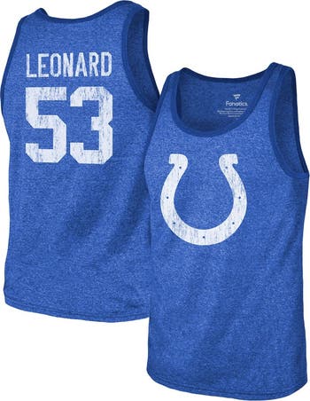 Majestic Threads Men's Fanatics Branded Shaquille Leonard Royal ...