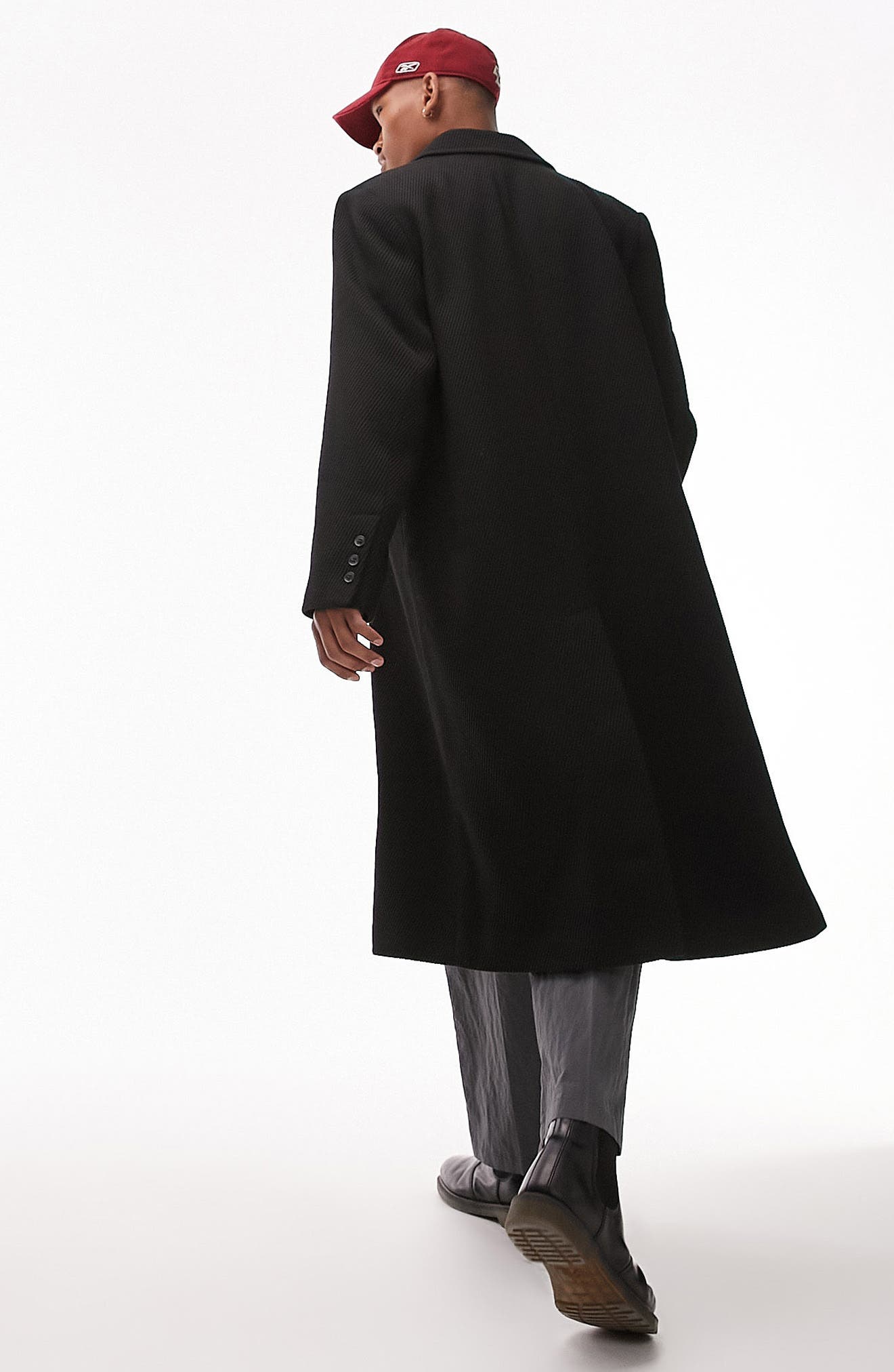 Topman Double Breasted Overcoat | Nordstromrack