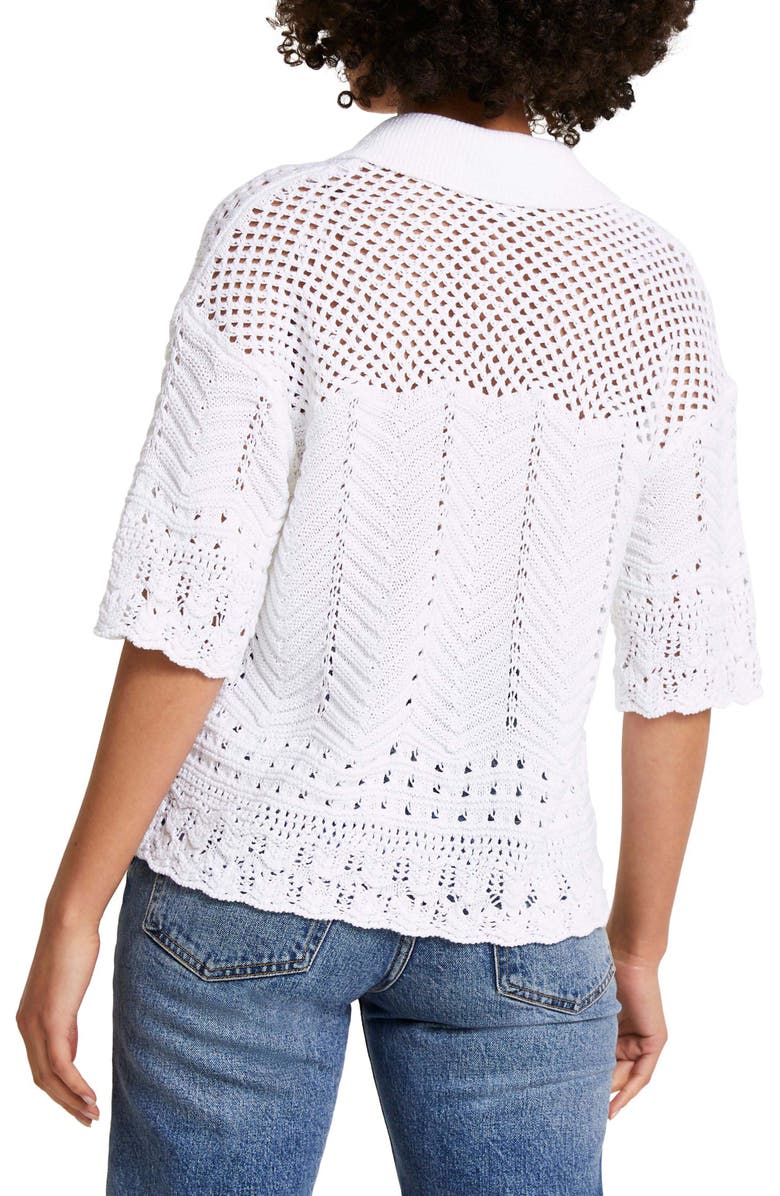 River Island Crochet Polo | Nordstrom
