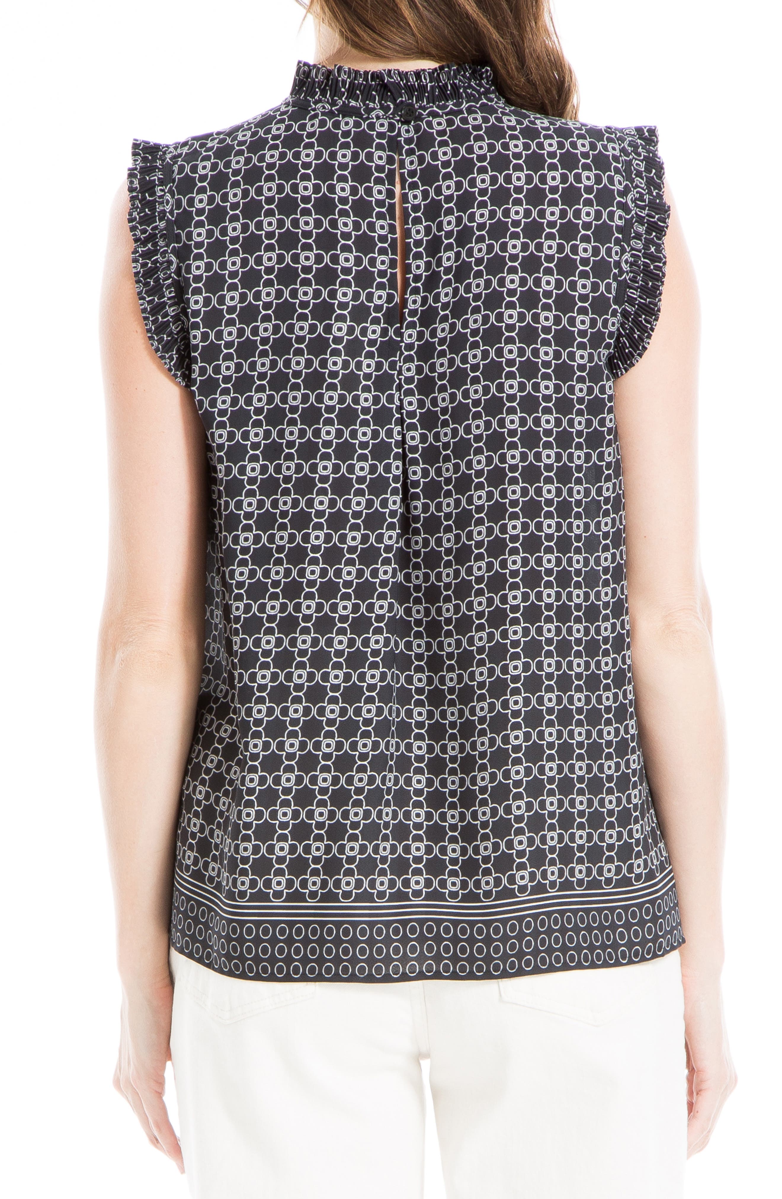 MAX STUDIO Smocked Sleeveless Top | Nordstromrack