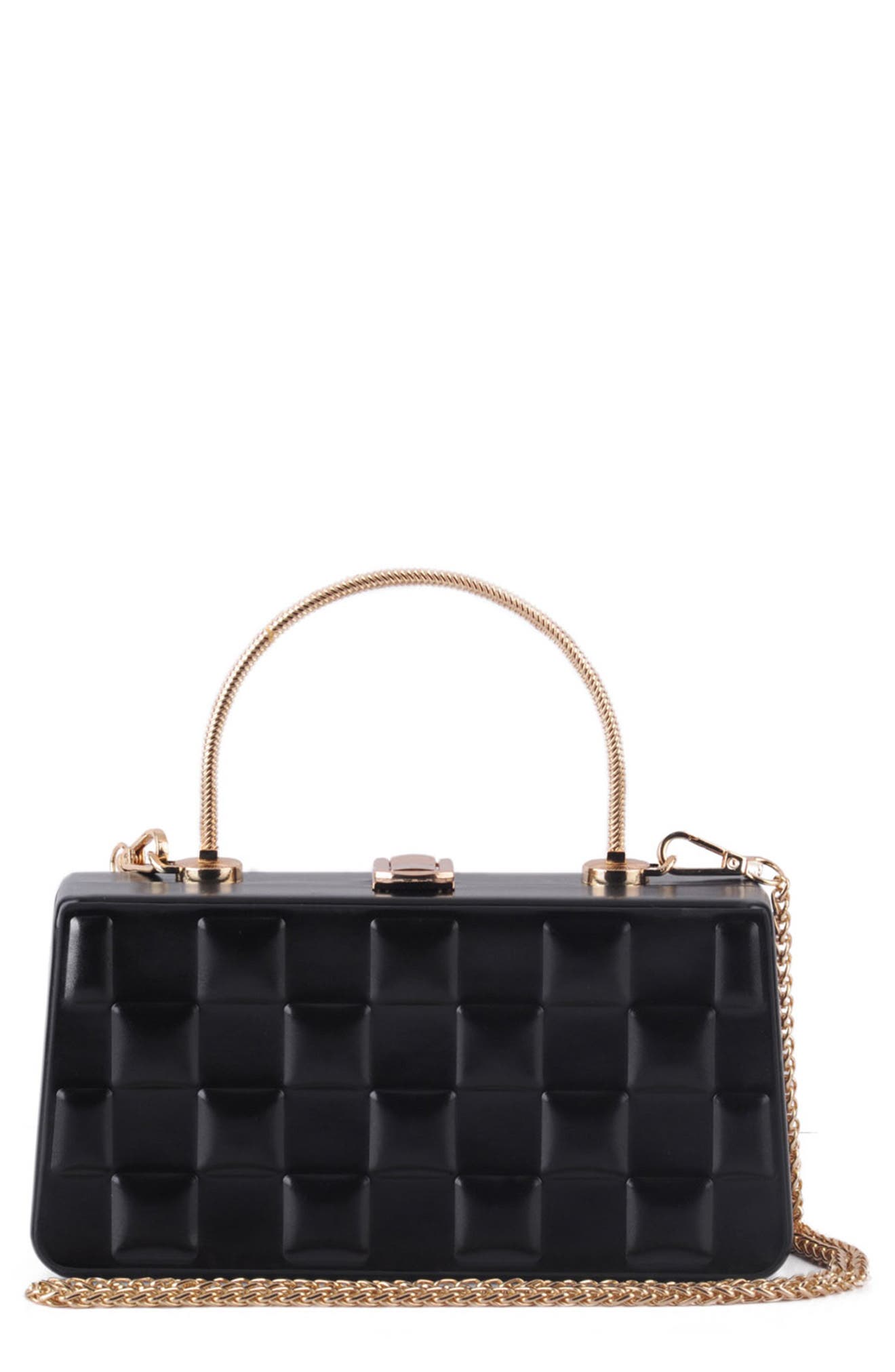 MOST WANTED USA Lattice Texture Hardshell Crossbody Bag | Nordstromrack
