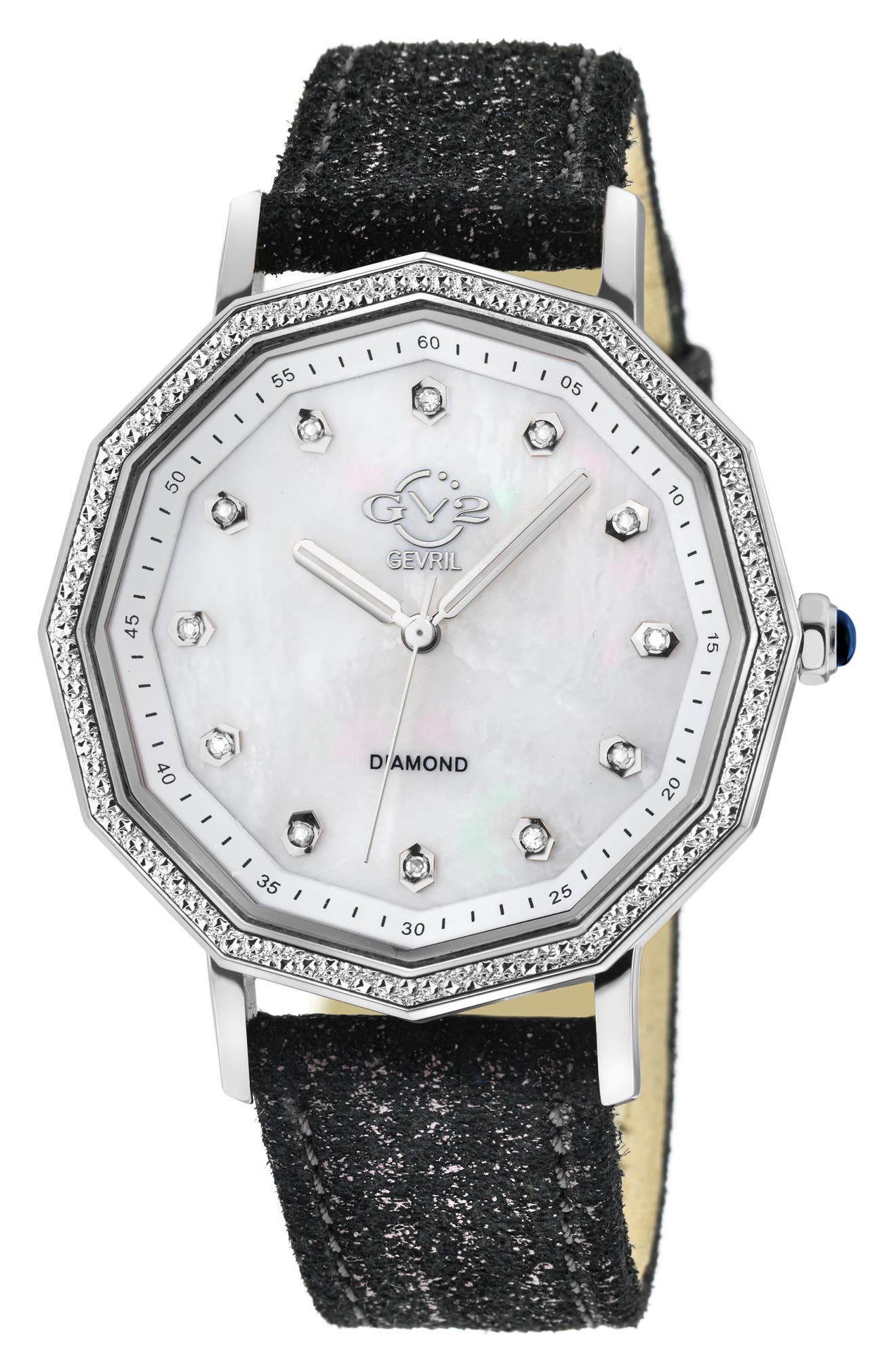 GV2 Women's Spello Diamond Dial Watch, 38mm | Nordstromrack