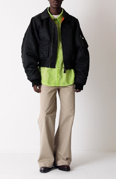 Martine Rose Shrunken Bomber Jacket | Nordstrom Martine Rose Shrunken Bomber Jacket | Nordstrom