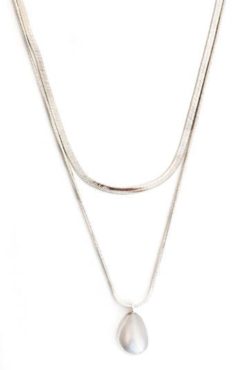 Panacea Layered Teardrop Pendant Necklace | Nordstromrack