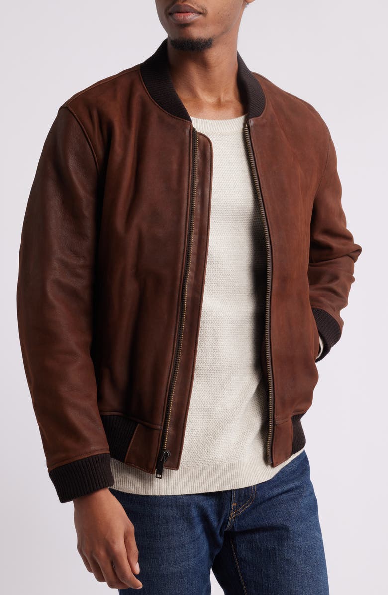 Frye Classic Leather Bomber Jacket | Nordstrom