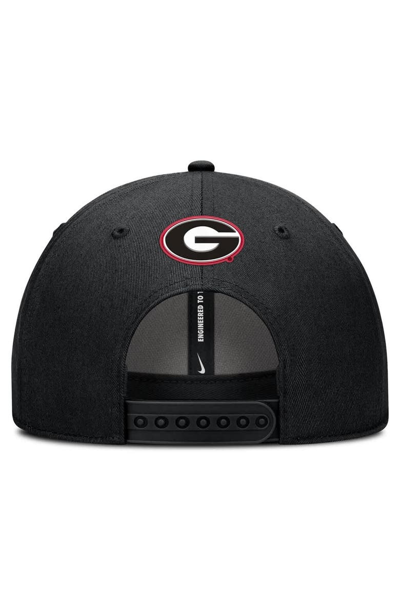 Nike Men's Nike Black Georgia Bulldogs Rise Practice Adjustable Hat ...