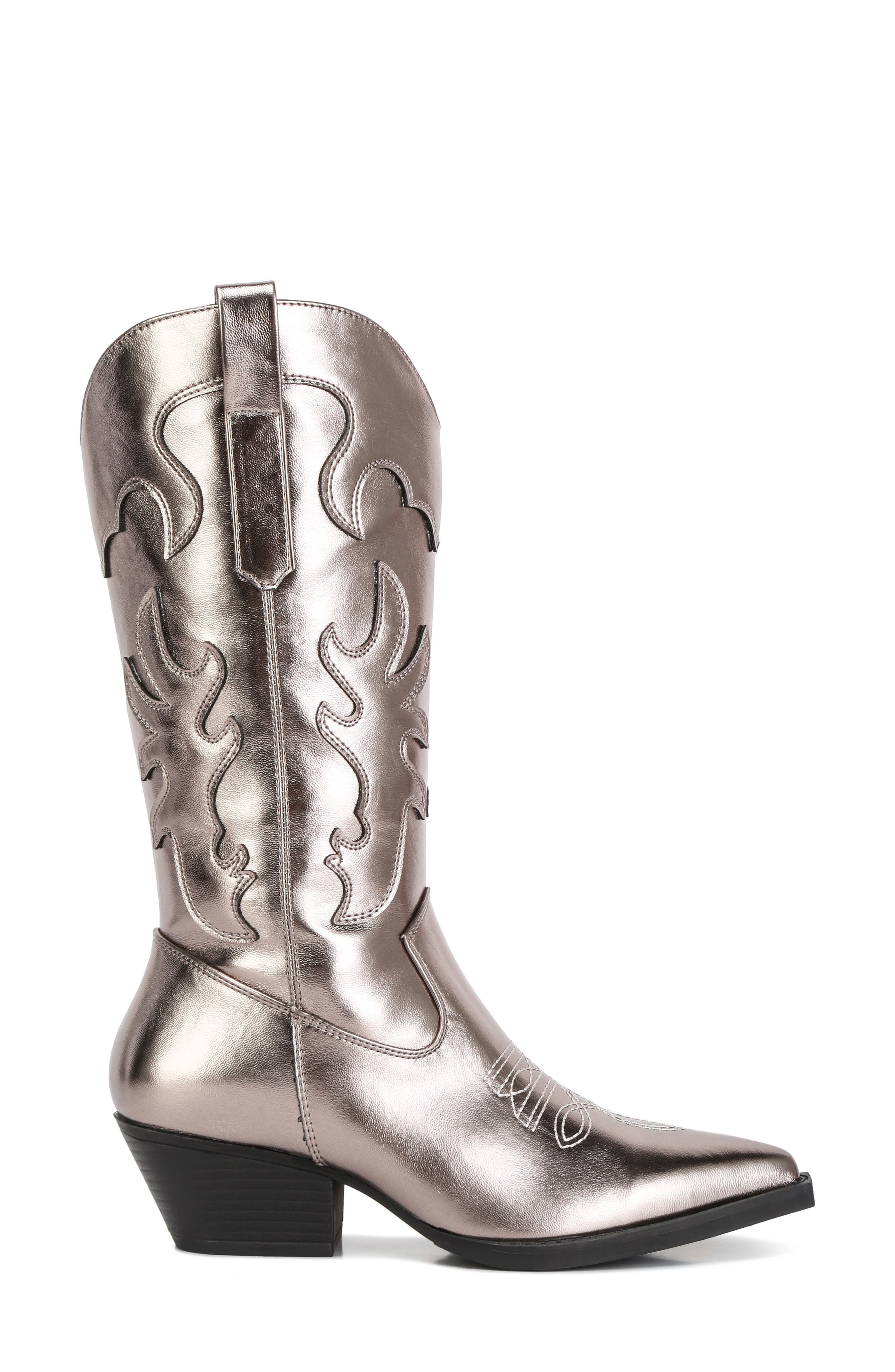 LONDON RAG Metallic Cowboy Boot (Women) | Nordstromrack