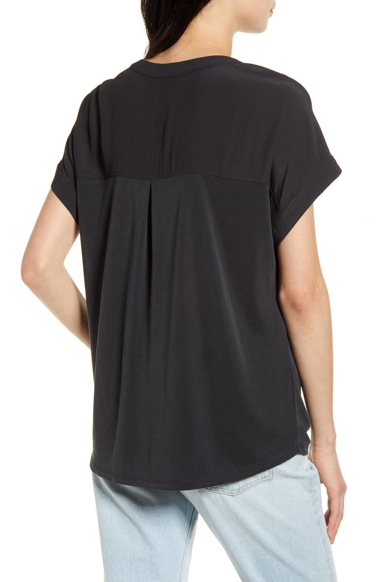 Chelsea28 Mixed Media Twist Front Top | Nordstromrack