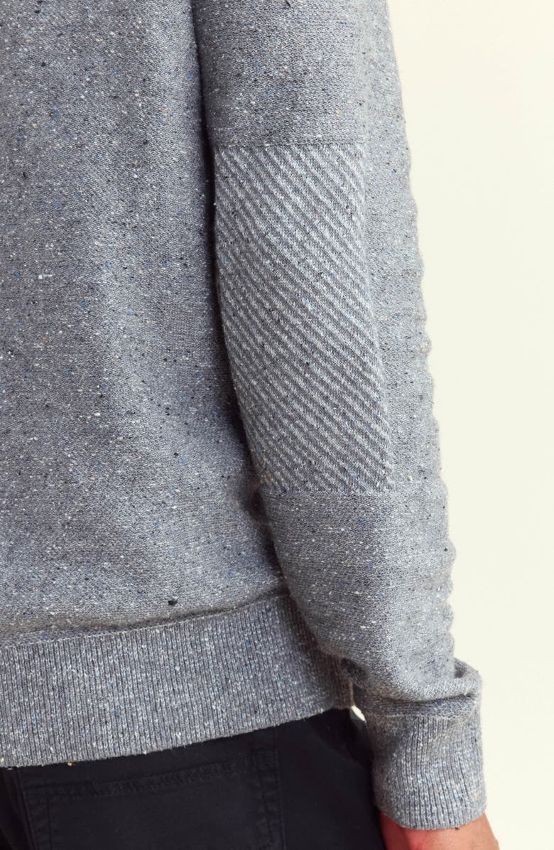 Billy Reid Bird's Eye Half Zip Sweater | Nordstromrack