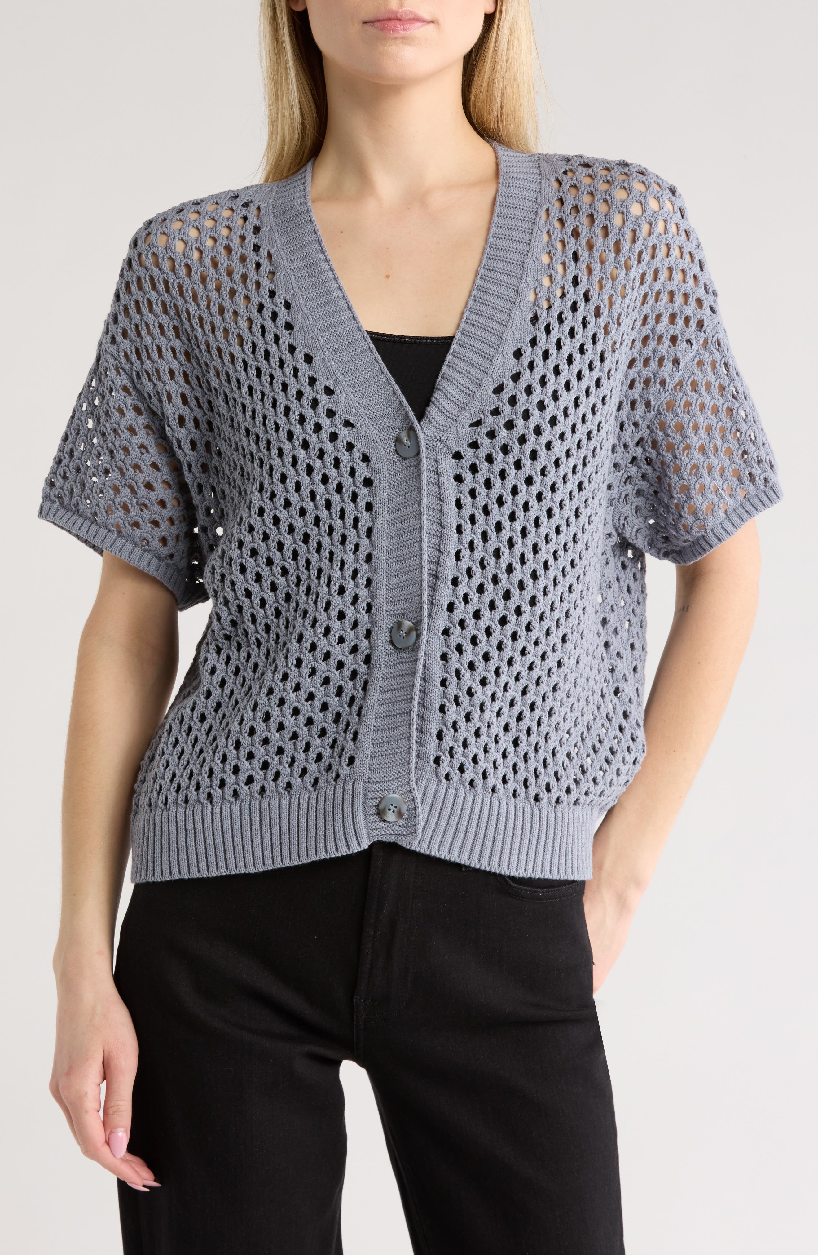 DR2 by Daniel Rainn Open Stitch Cardigan Sweater | Nordstromrack