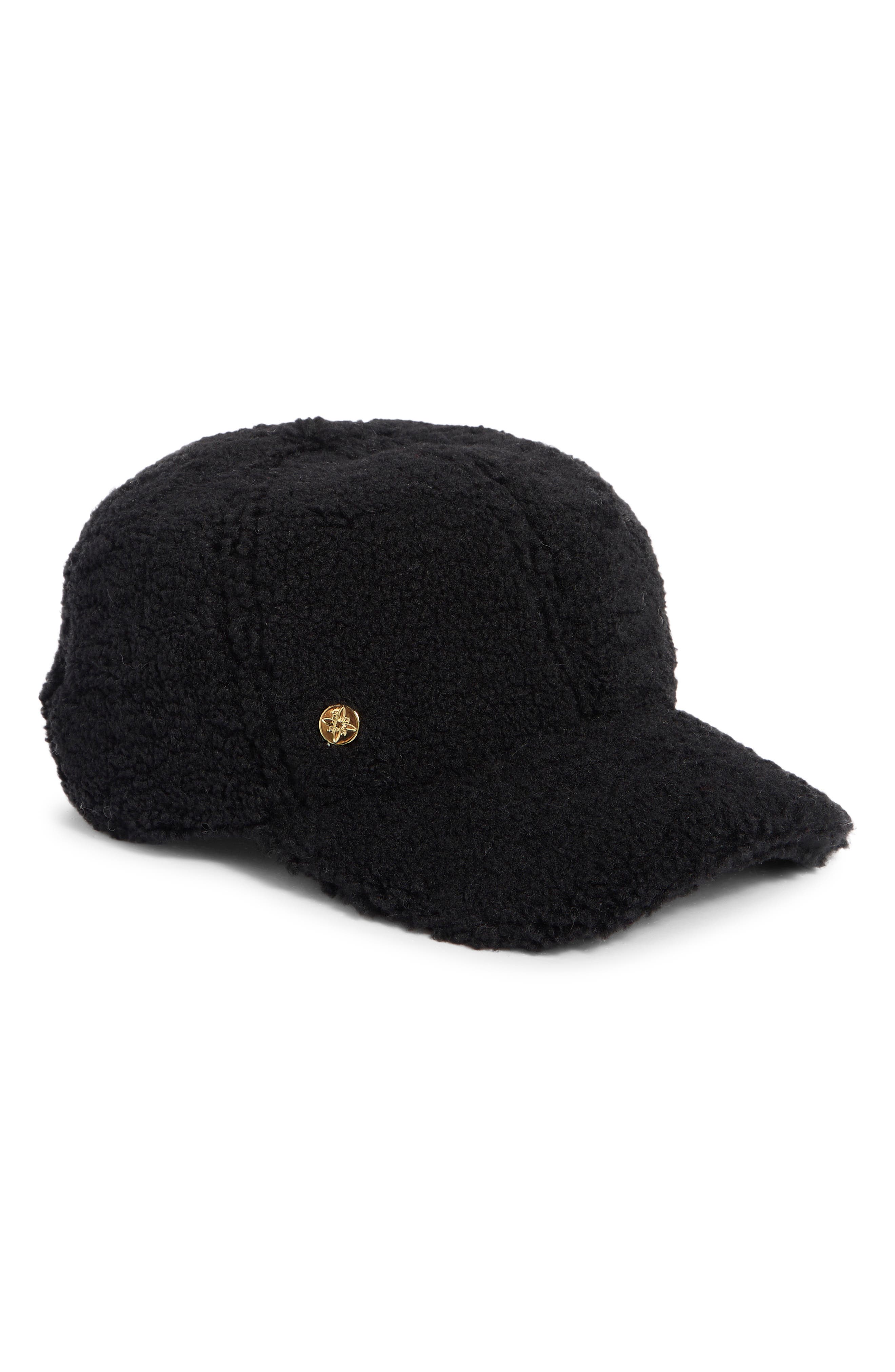 BCBG Faux Shearling Baseball Cap | Nordstromrack