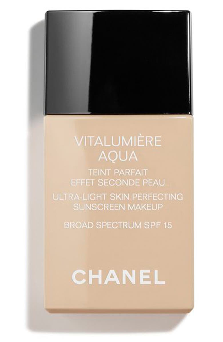CHANEL VITALUMIÈRE AQUA Ultra-Light Skin Perfecting Sunscreen Makeup ...