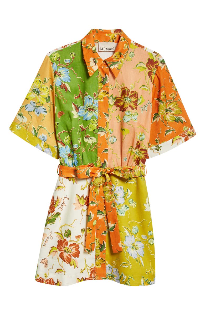 ALEMAIS Hotel Lamu Tie Waist Mini Shirtdress | Nordstromrack