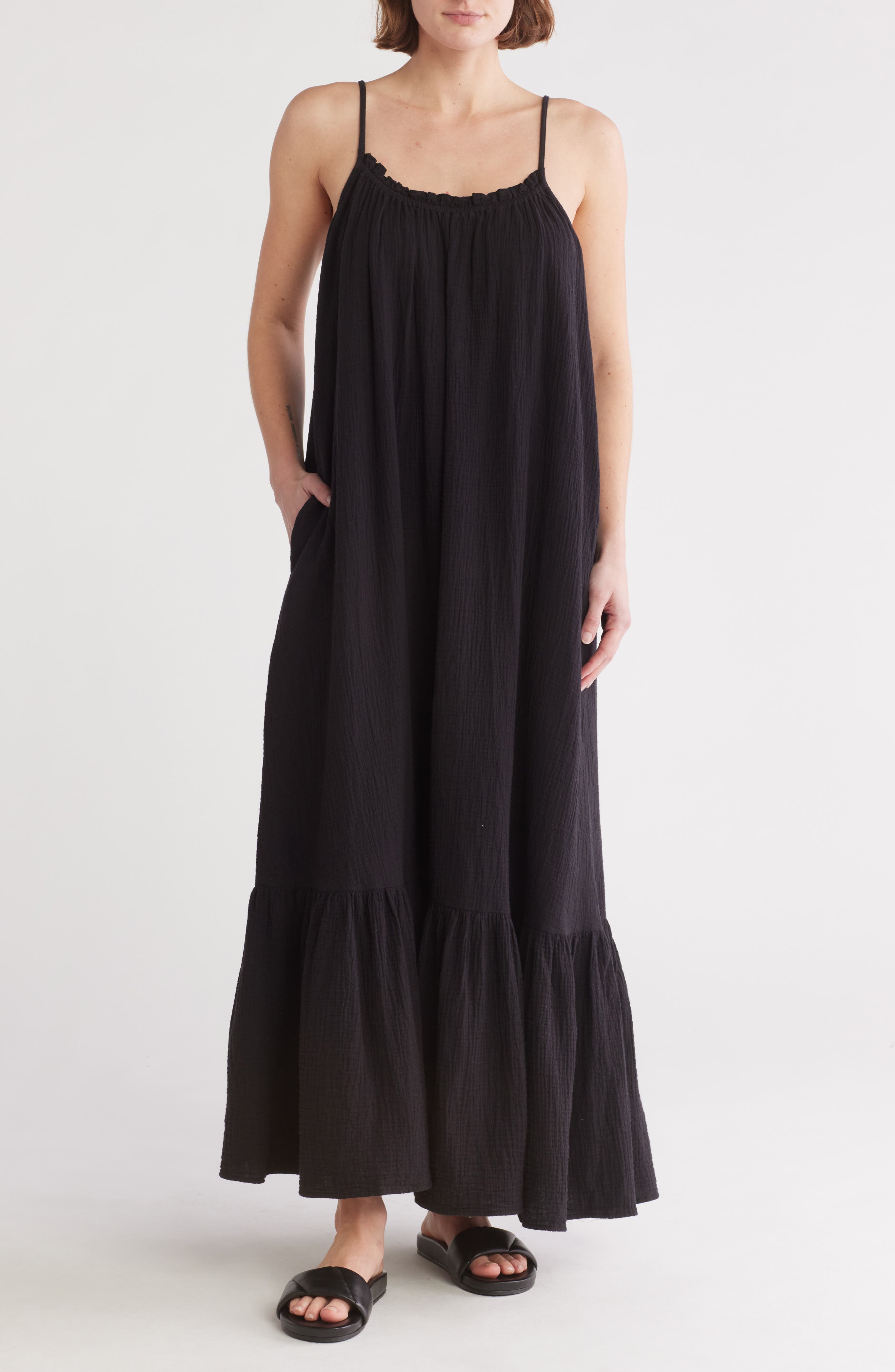 Elan Tiered Cover-Up Maxi Dress | Nordstromrack