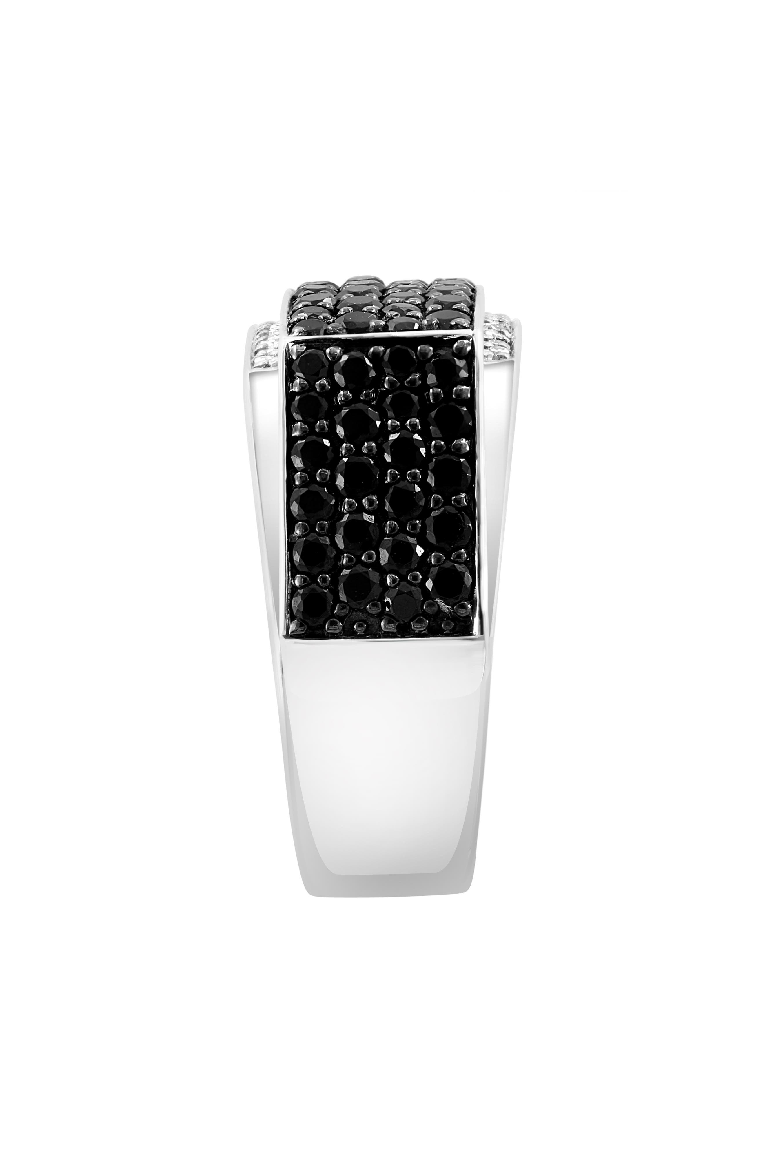 EFFY Men's Diamond & Black Spinel Signet Ring | Nordstromrack