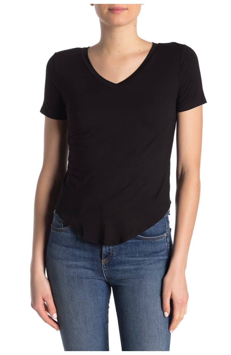 Boulevard V-Neck Rounded Hem T-Shirt | Nordstromrack