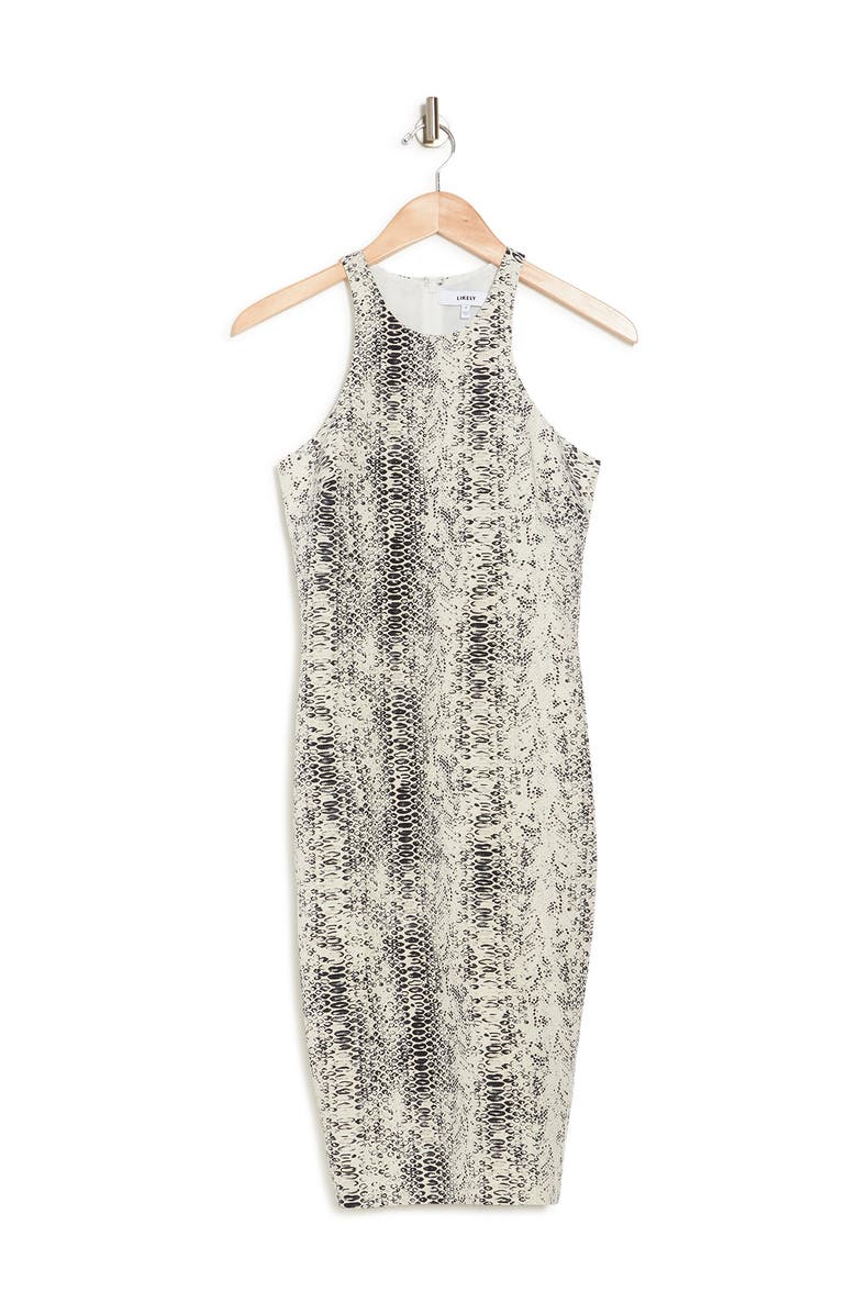 LIKELY Simons Snake Print Sleeveless Bodycon Dress | Nordstromrack