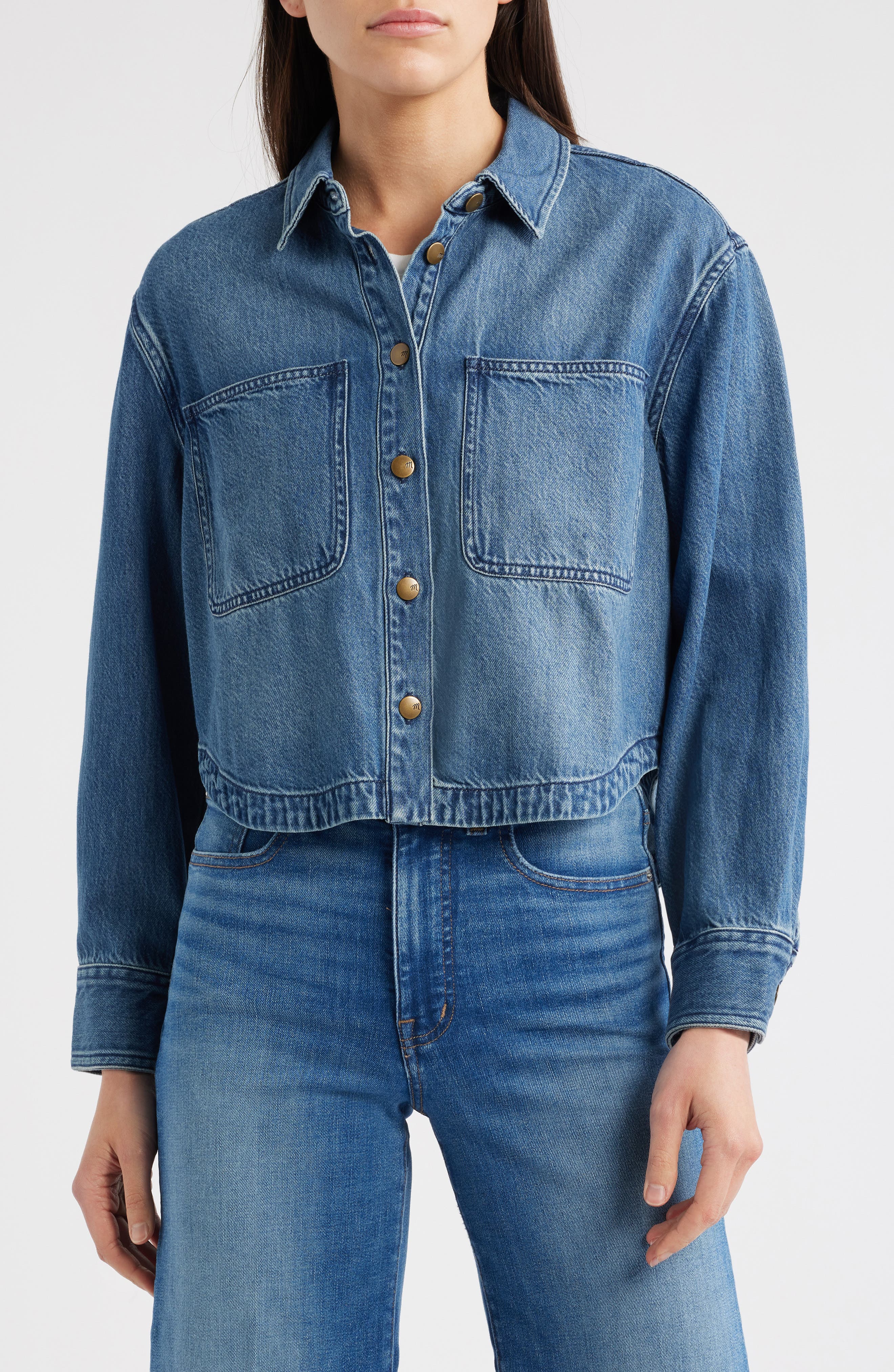 Madewell Denim Crop Shirt | Nordstromrack