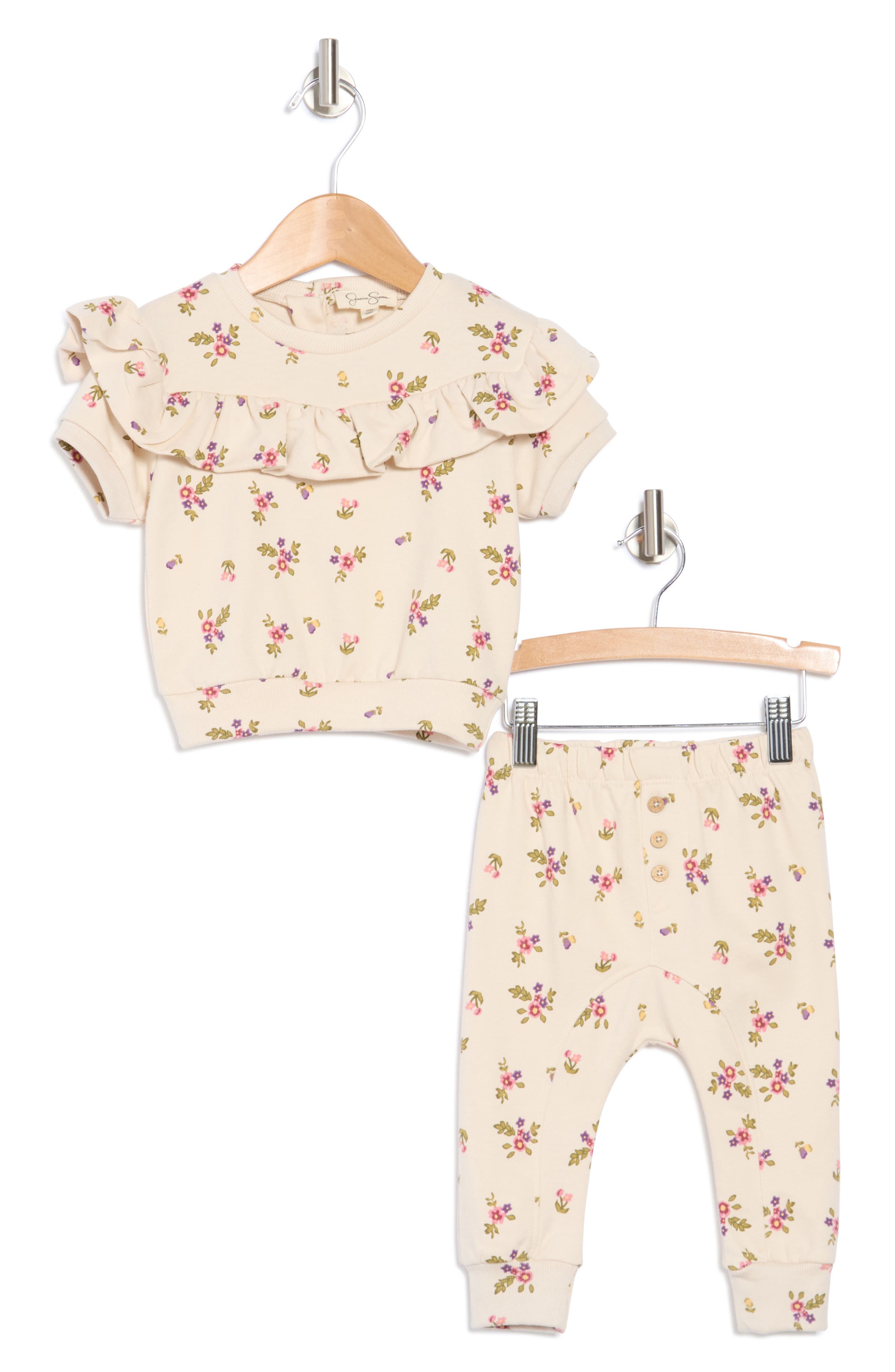 Jessica Simpson French Terry Top & Joggers Set | Nordstromrack