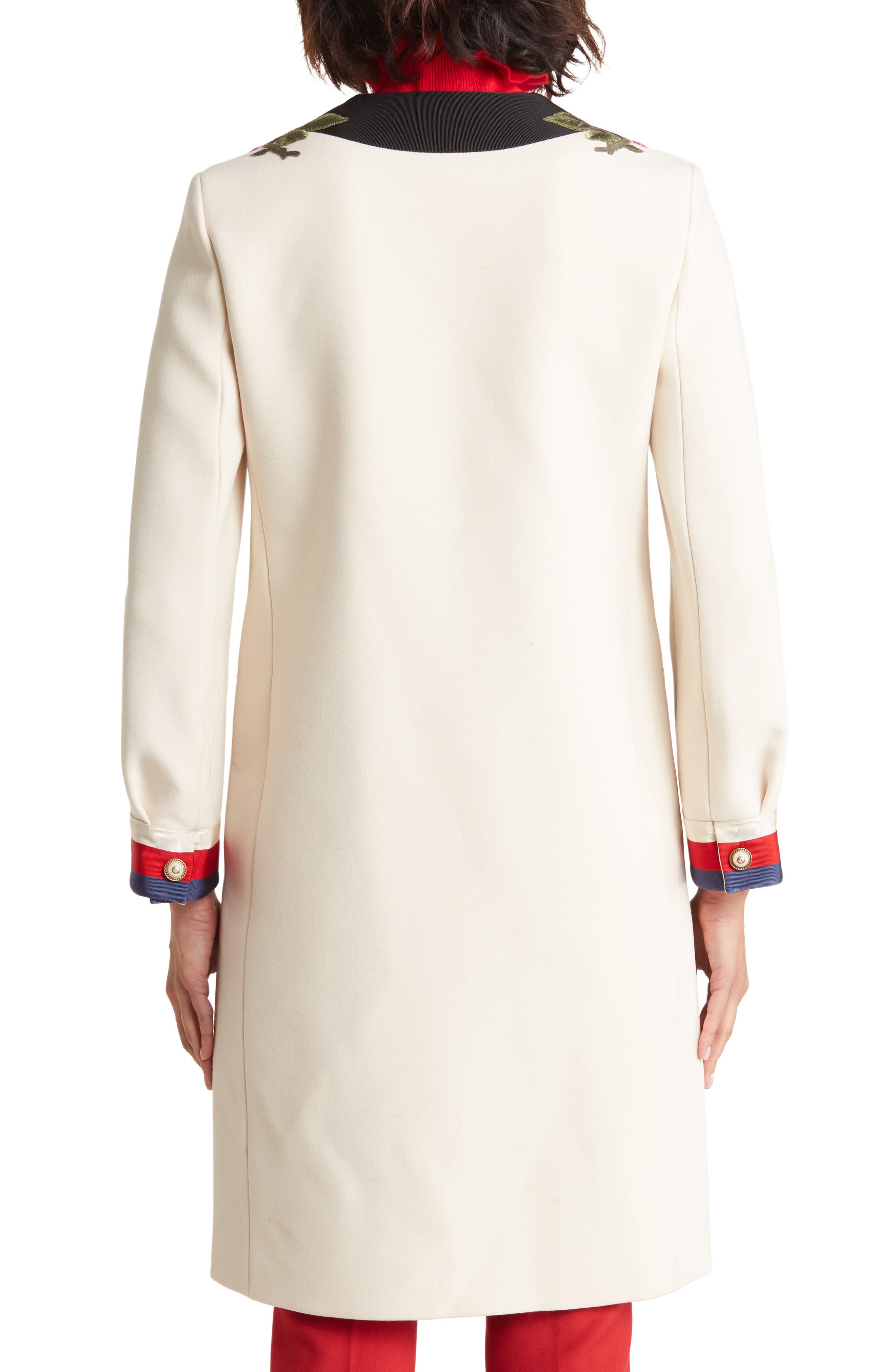 Gucci Floral Embroidered Wool Coat | Nordstromrack