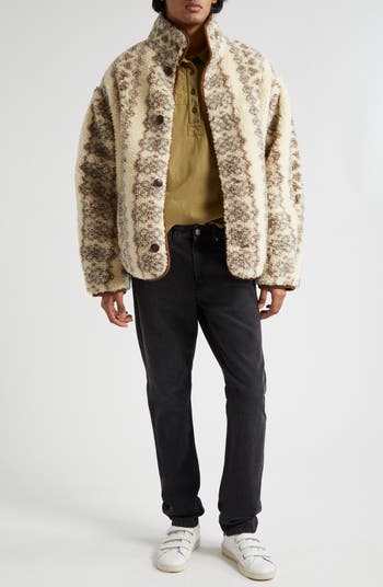 Isabel Marant Madeo Oversize Fleece Jacket | Nordstrom Isabel Marant Madeo Oversize Fleece Jacket | Nordstrom