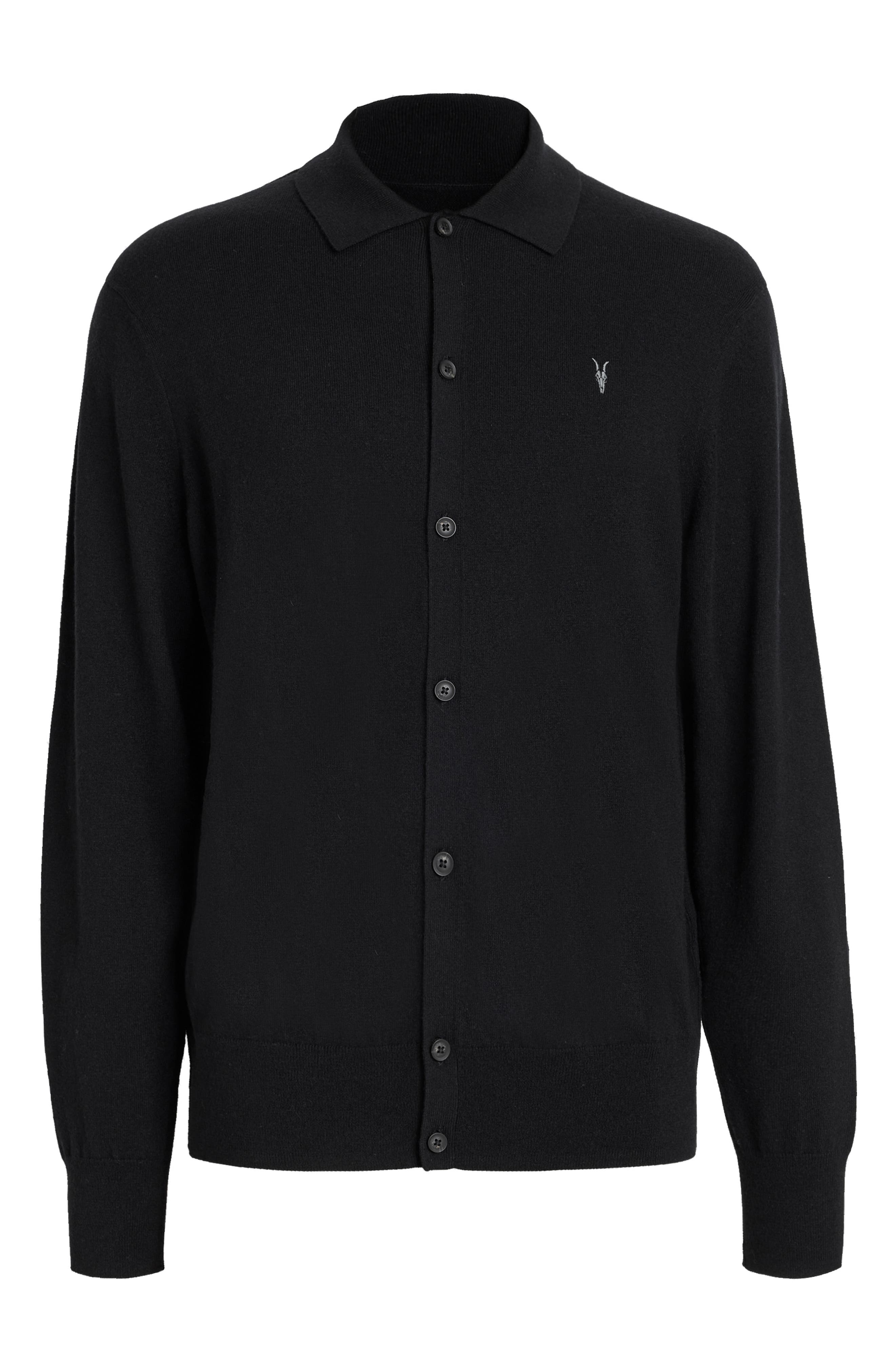AllSaints Kilburn Wool Blend Cardigan | Nordstromrack
