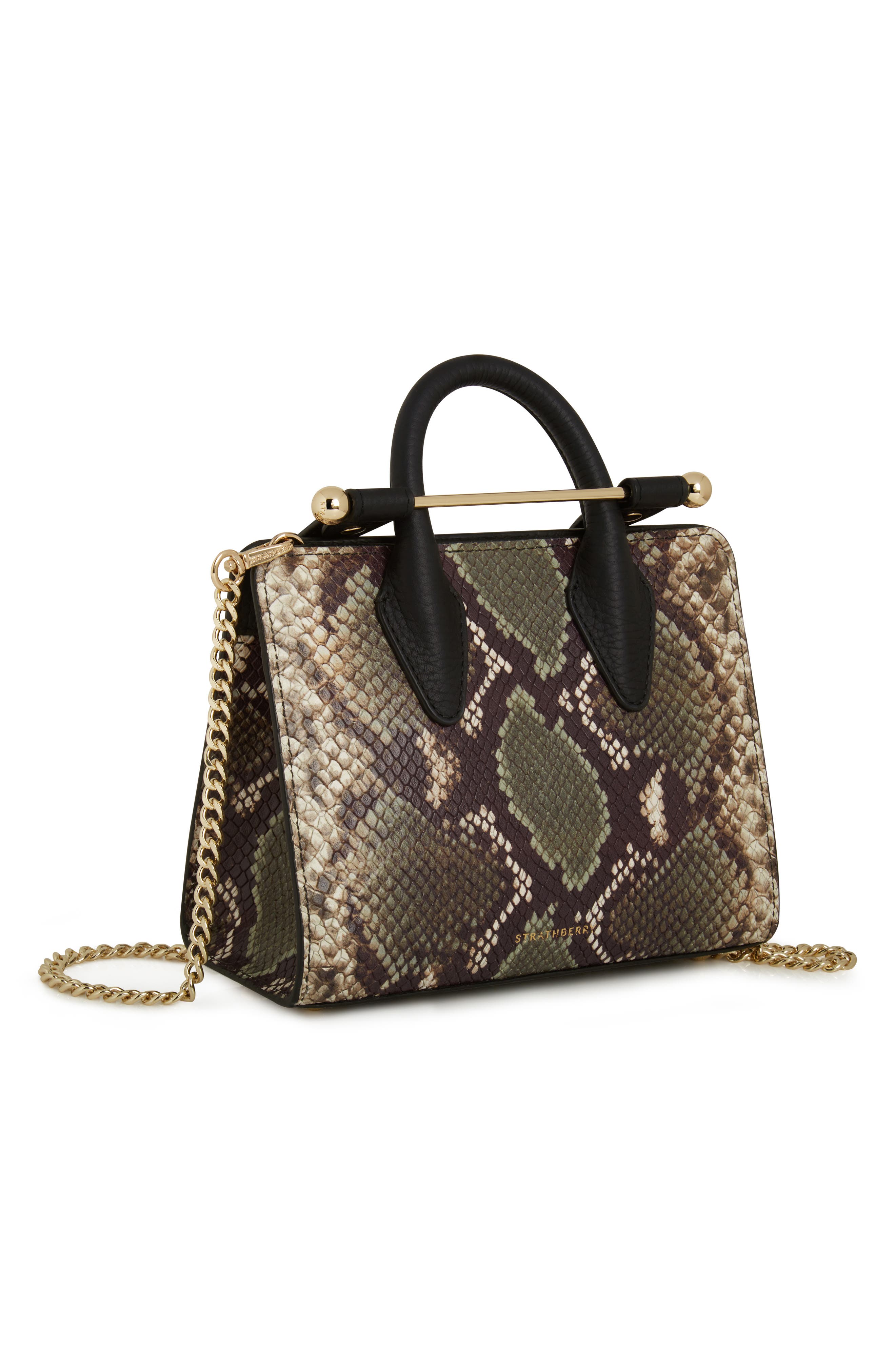 Strathberry Nano Snake Embossed Leather Tote | Nordstrom