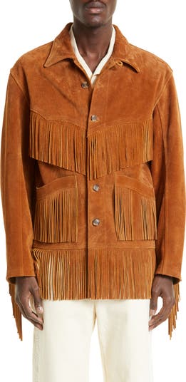 Bode Appalachian Fringe Suede Jacket | Nordstrom