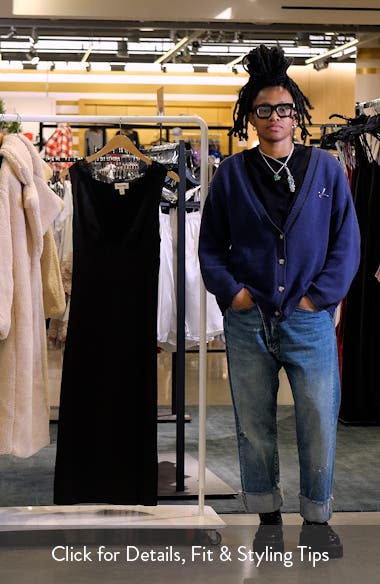 Open Edit Lace Trim Satin Slipdress | Nordstrom