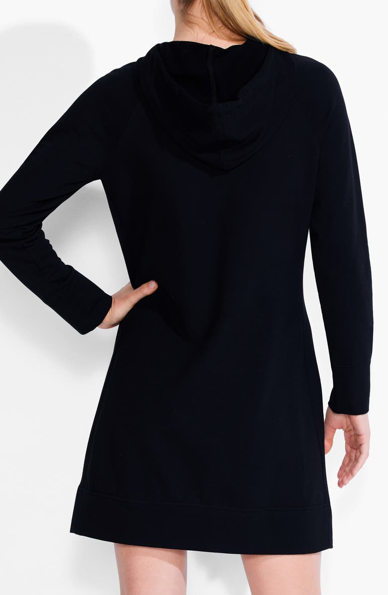 NZ ACTIVE by NIC+ZOE Long Sleeve Brushed Terry Hooded Sweater Dress ...