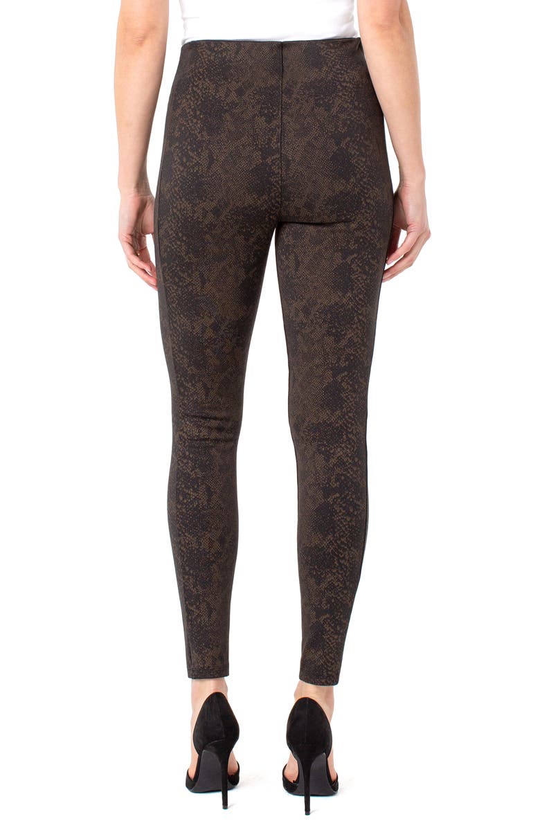 Liverpool Los Angeles Reese Python Print High Waist Ponte Leggings ...