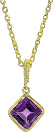 Judith Ripka 14K Gold Amethyst Pendant Necklace | Nordstromrack