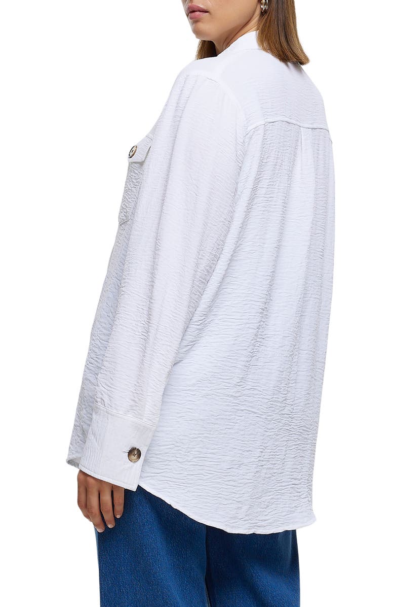 River Island Blisted Textured Button-Up Shirt | Nordstromrack