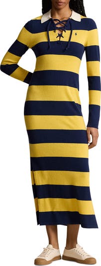 Ralph Lauren Long Sleeve Cashmere Rugby Dress | Nordstromrack