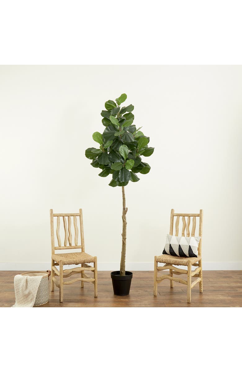 NEARLY NATURAL 8 ft. Fiddle Leaf Fig Tree Artificial Plant | Nordstromrack