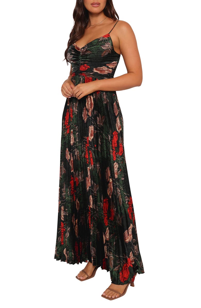 Petal & Pup Naira Floral Pleated Maxi Dress | Nordstromrack