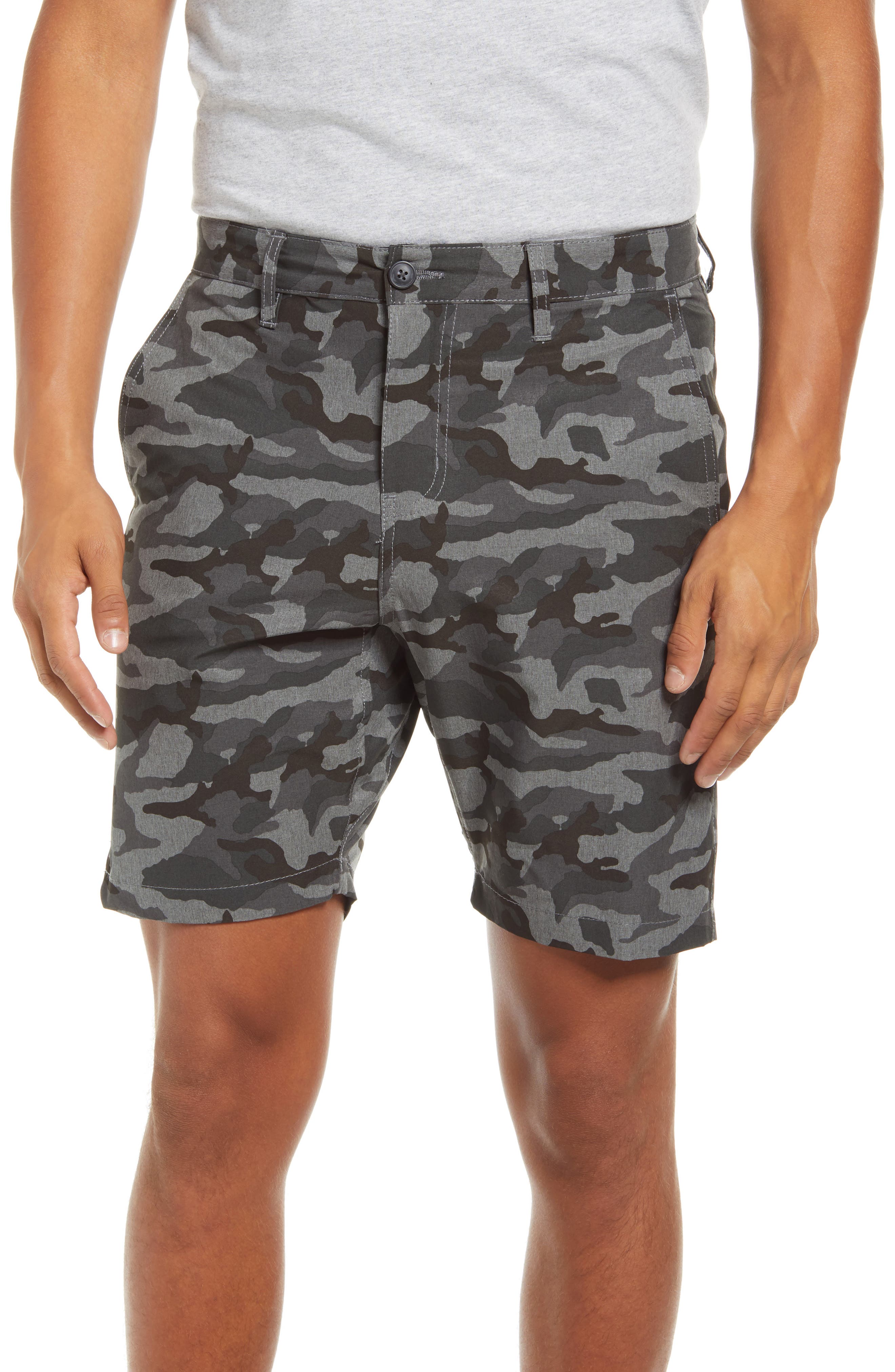 Men's Print Hybrid Flat Front Shorts (Men) | Nordstromrack