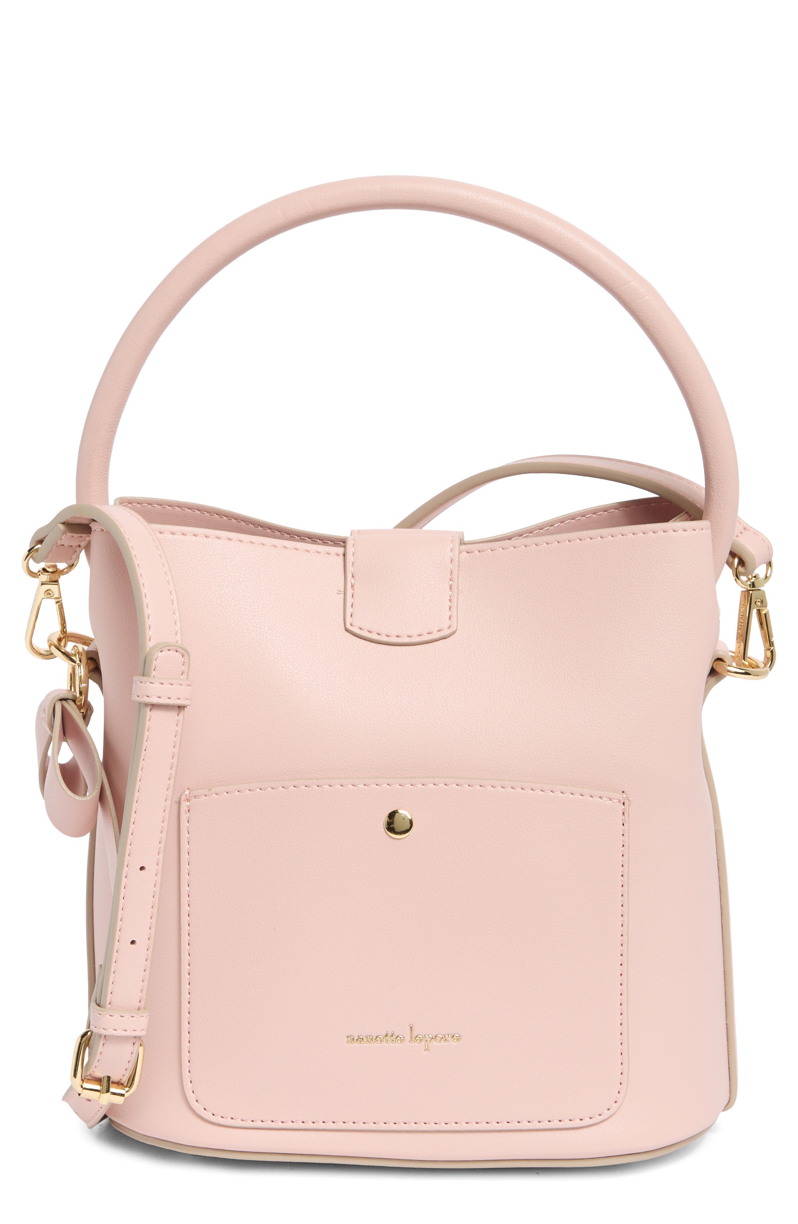 Nanette Lepore Convertible Bucket Bag In Rose Quartz | ModeSens