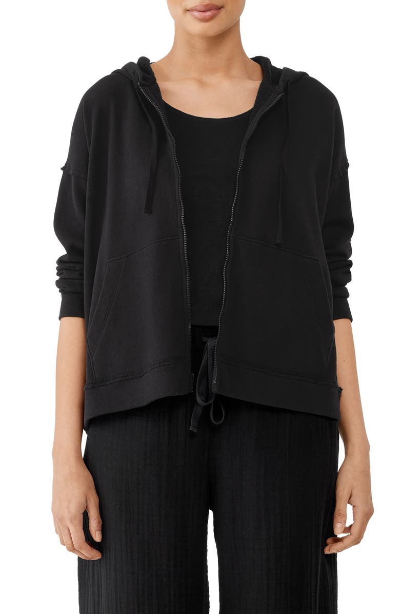 Eileen Fisher Organic Cotton Zip-Up Hoodie | Nordstromrack