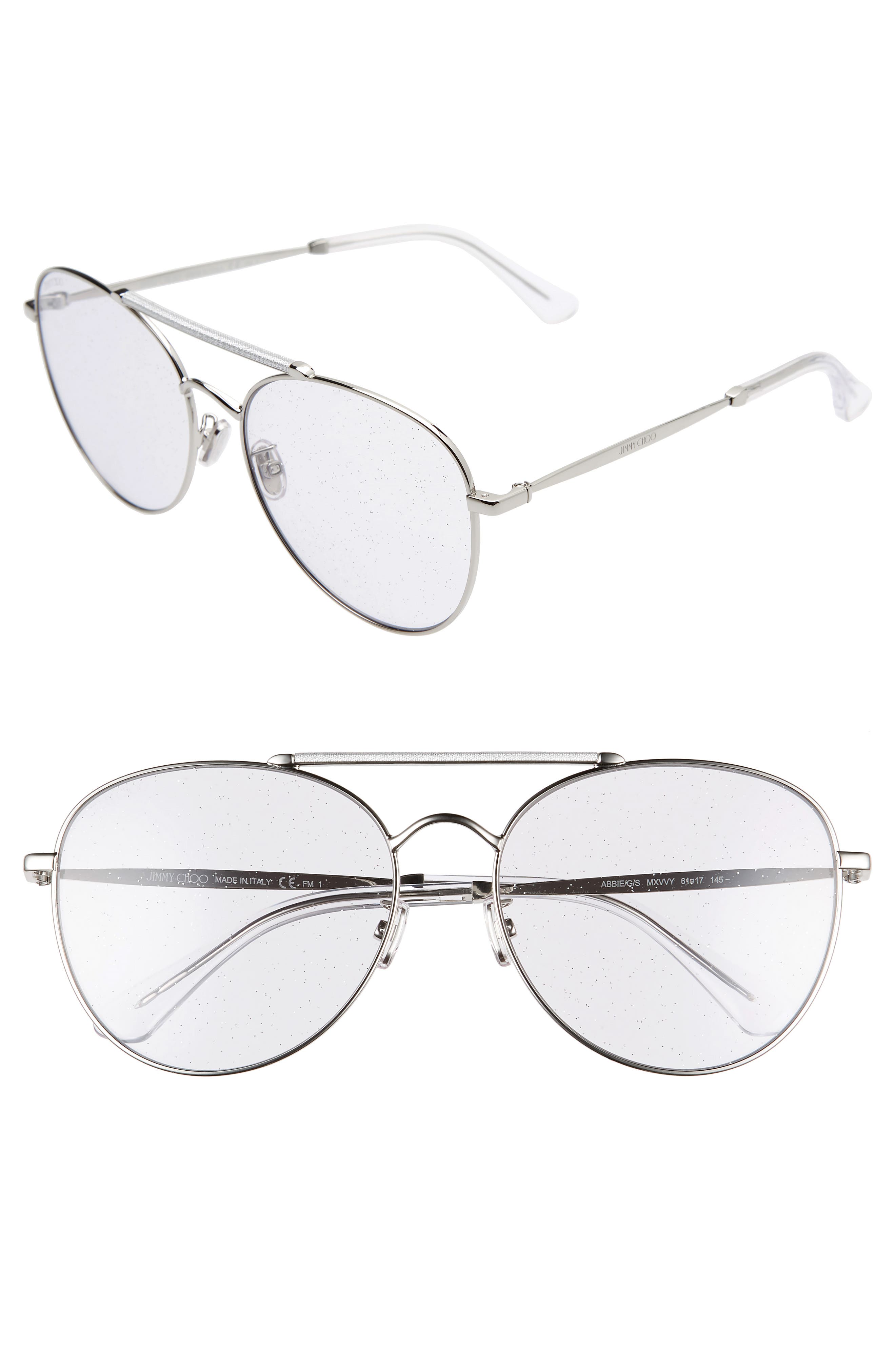 Jimmy Choo Abbie 61mm Aviator Sunglasses | Nordstromrack