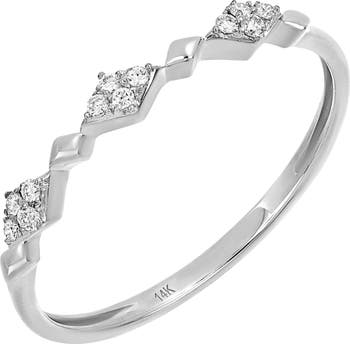 Carrière Jewelry Geo Pavé Diamond Stackable Ring | Nordstromrack